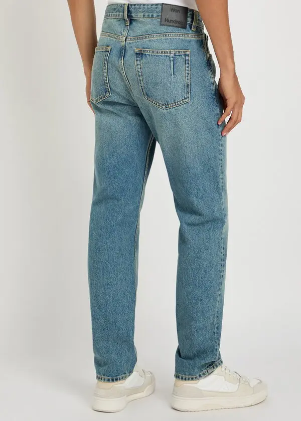 WON HUNDRED Tapered-leg Jeans - Mid Blu