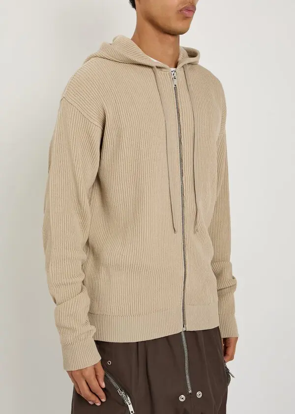 Rick Owens Hooded Wool Jumper - Sand