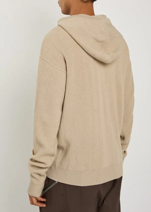 Rick Owens Hooded Wool Jumper - Sand
