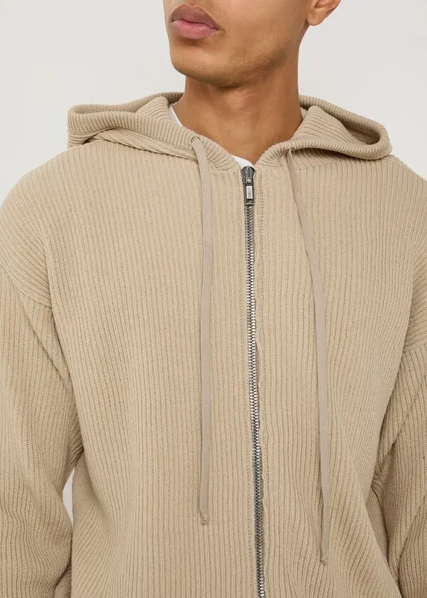 Rick Owens Hooded Wool Jumper - Sand