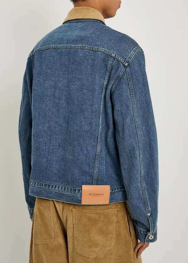JW Anderson Corduroy Collar Denim Trucker Jacket
