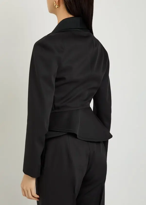 VIVIENNE WESTWOOD Stormy Wool Wrap Jacket - Black