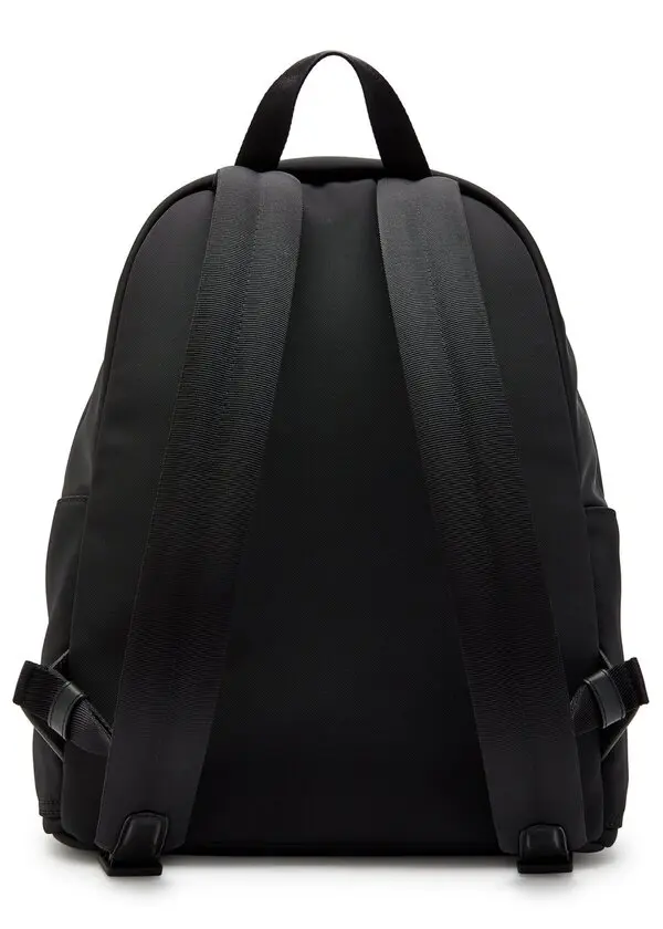 Moncler Logo-appliquéd Canvas Backpack - Black