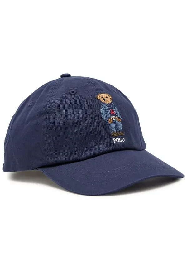 Polo Ralph Lauren Embroidered Cotton Cap - Navy