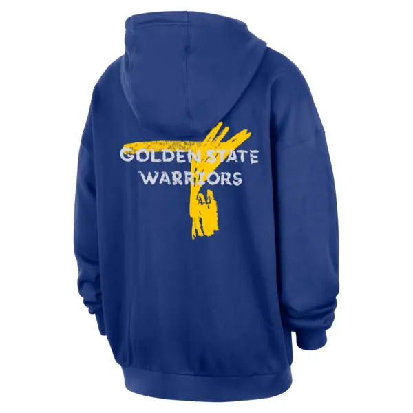 Nike Golden State Warriors Courtside Jordan Nba Club Premium Pullover Hoodie