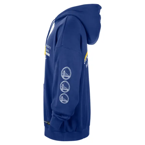 Nike Golden State Warriors Courtside Jordan Nba Club Premium Pullover Hoodie