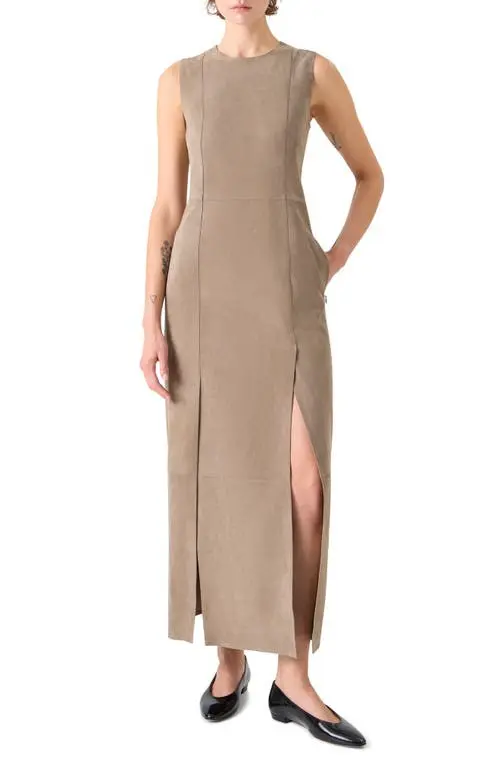 Akris Suede Column Dress