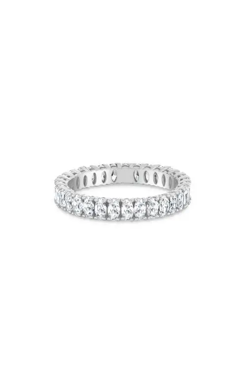CRISLU Oval Cubic Zirconia Eternity Band Ring