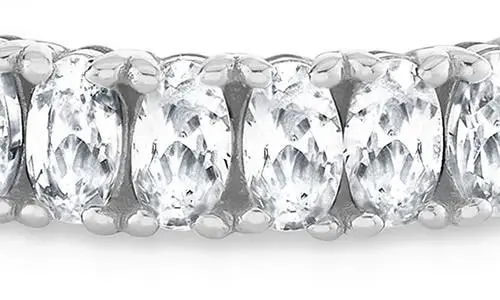 CRISLU Oval Cubic Zirconia Eternity Band Ring