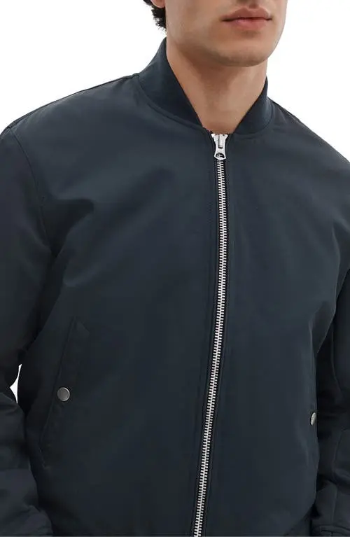 Rag & Bone Manston Nylon Bomber Jacket - Navy
