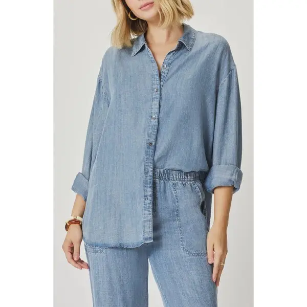 Splendid Chambray Shirt - Indigo Blue
