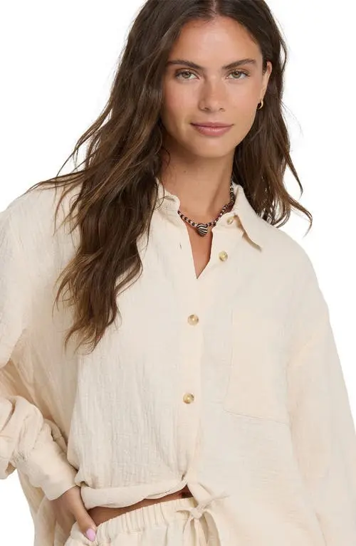BILLABONG Wanderer Solid Cotton Shirt - Dove