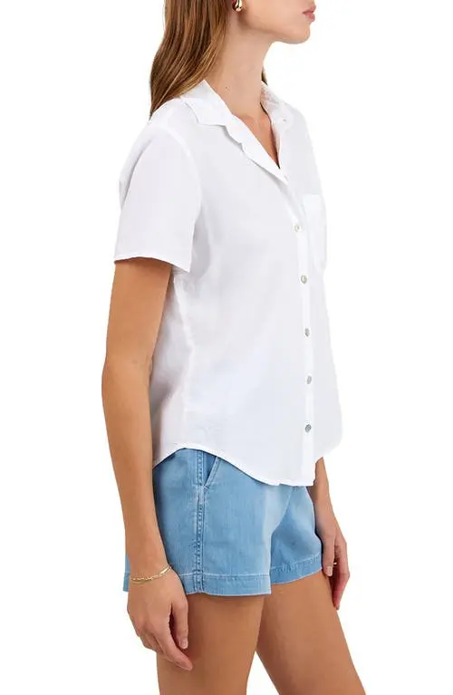 Bella Dahl Short Sleeve Shirt - White