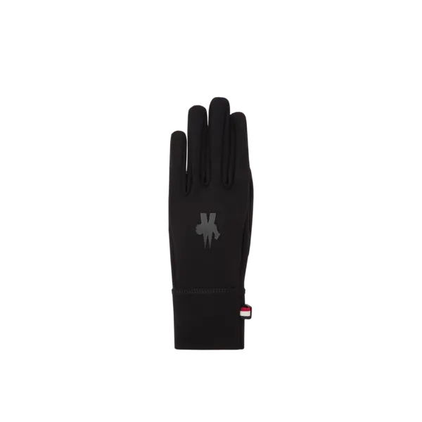 Moncler Technical Jersey Gloves - Black