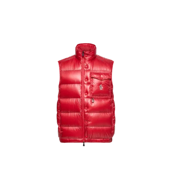 Moncler Uychi Packable Down Vest - Red