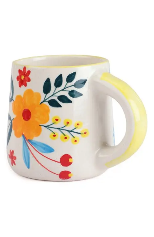 CASA AMAROSA Floral Extravaganza Mug - White