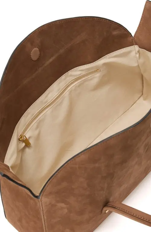 REISS Anika Leather Bowling Bag