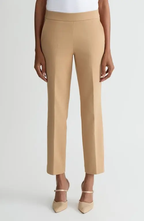 KASPER Audrey Straight Leg Pants - Toasted Wheat