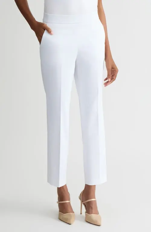 KASPER Audrey Straight Leg Pants - Vanilla Ice