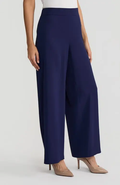 KASPER Pull-on Wide Leg Pants