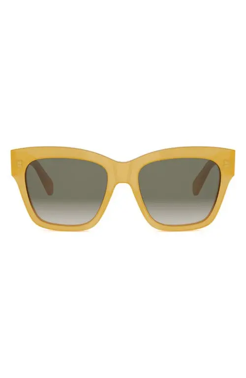 Celine Triomphe Square Sunglasses - Shiny Light Brown/smoke