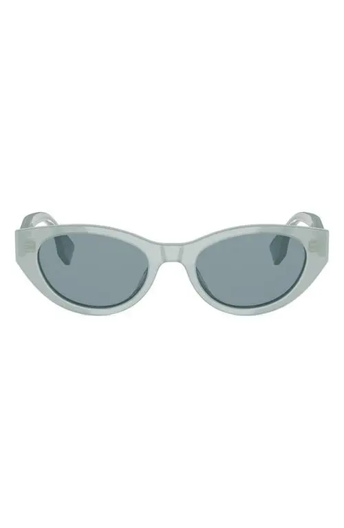Fendi Lettering 51mm Oval Sunglasses - Lgrno