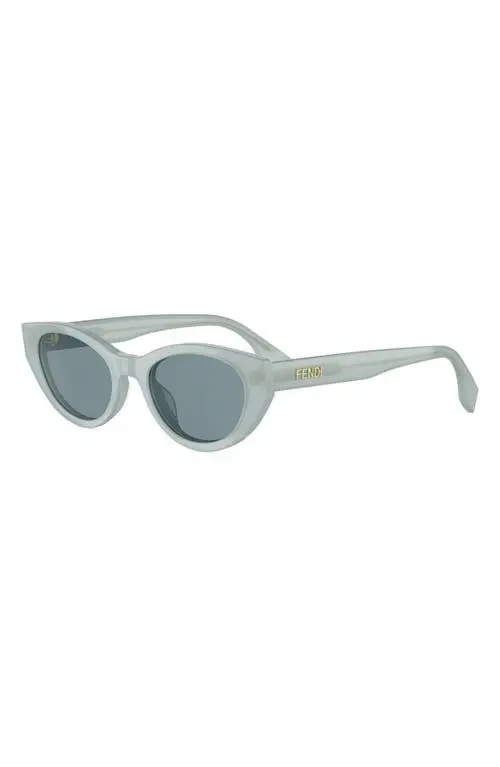 Fendi Lettering 51mm Oval Sunglasses - Lgrno