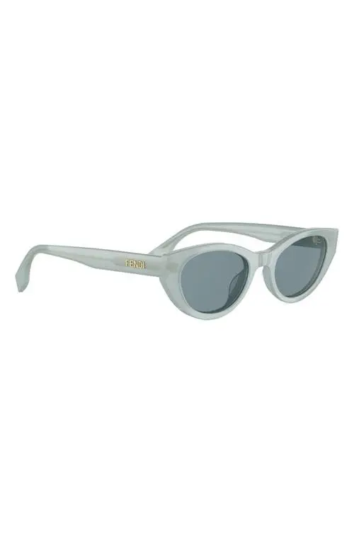 Fendi Lettering 51mm Oval Sunglasses - Lgrno