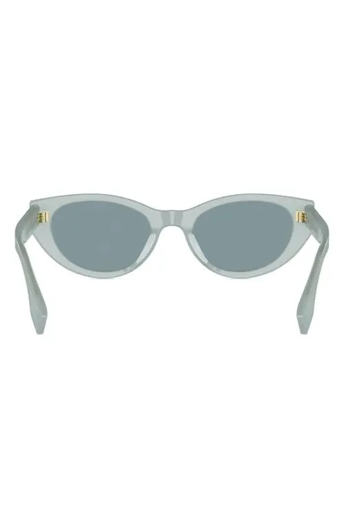 Fendi Lettering 51mm Oval Sunglasses - Lgrno