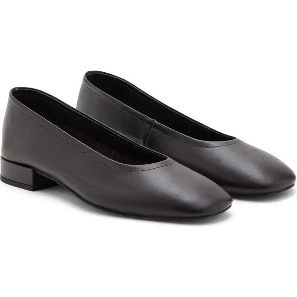 Mango Square Toe Pump