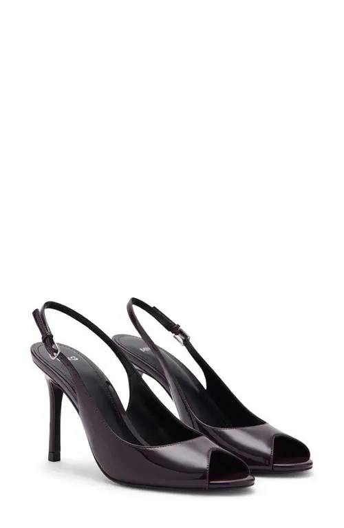 Mango Slingback Peep Toe Pumps