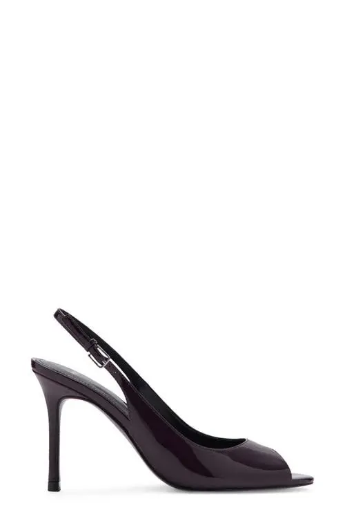 Mango Slingback Peep Toe Pumps