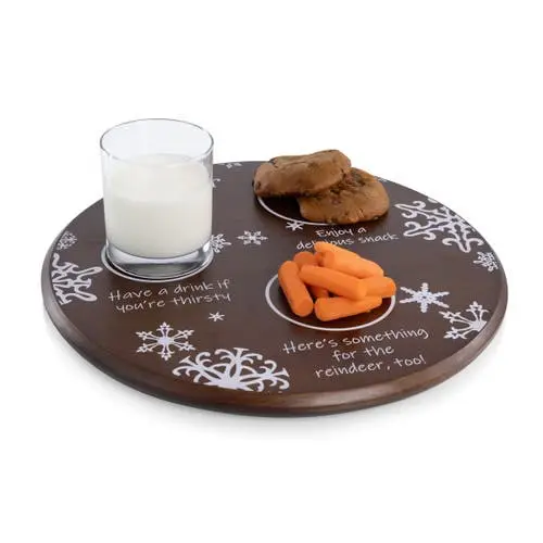 TOSCANA Dear Santa Milk & Cookies Serving Tray