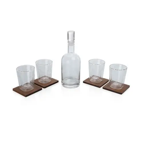 Legacy Ambassador Whiskey Box With Decanter And 4 Lowball Glasses