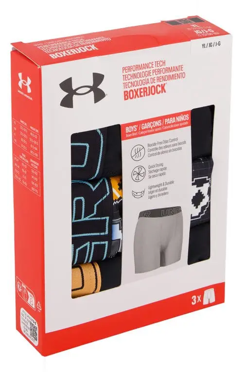 Under Armour Assorted 3-pack Ua Performance Tech™ Boxer Briefs - Black Multi