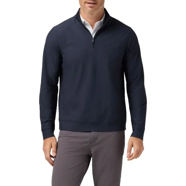 Mizzen+main Easton Textured Quarter Zip Pullover