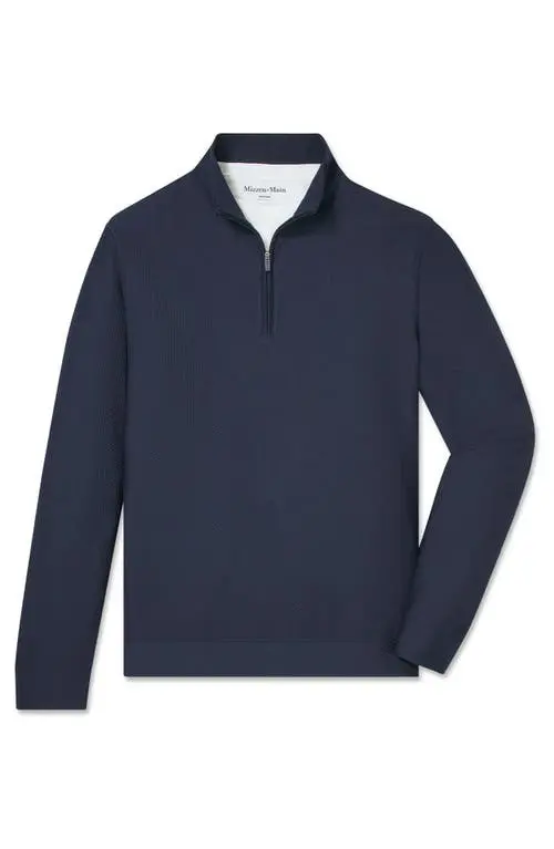 Mizzen+main Easton Textured Quarter Zip Pullover