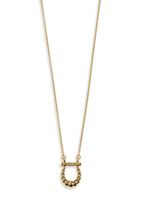 MISSOMA Lunar New Year Horseshoe Pendant Necklace - Gold