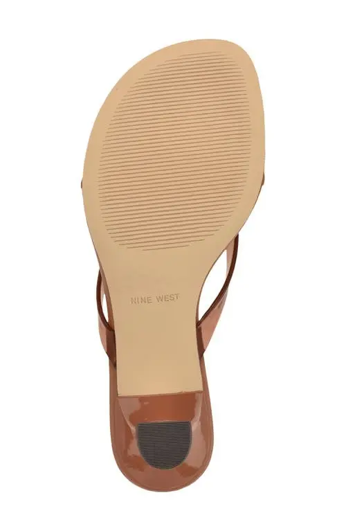 Nine West Crisee Kitten Heel Flip Flop - Light Brown