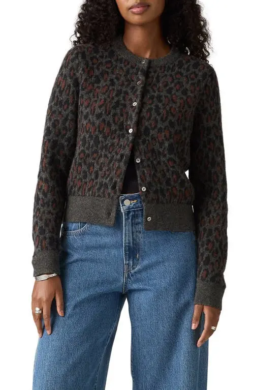 LEVI'S Tara Leopard Cardigan