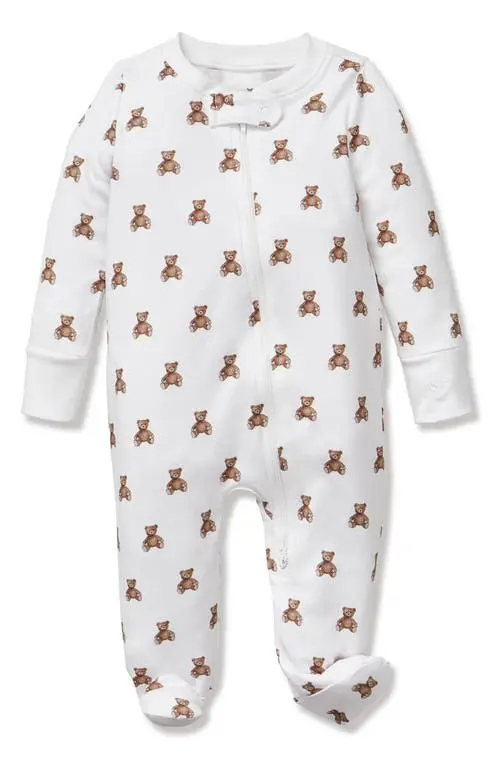 PETITE PLUME Teddy Pima Cotton Romper - Brown