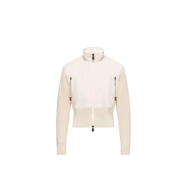 Moncler Padded Zip-up Cardigan - White