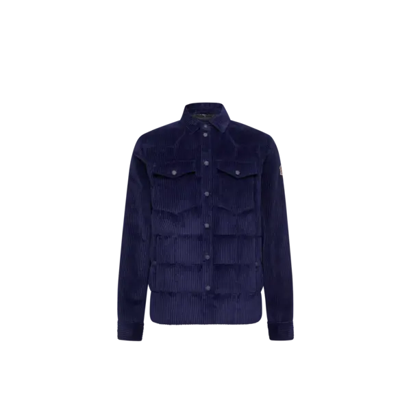 Moncler Gelt Corduroy Shirt Jacket - Blue
