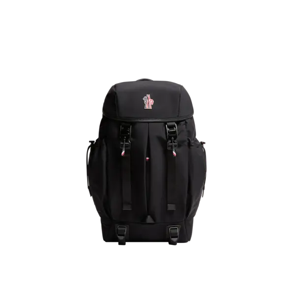 Moncler Leather-trimmed Backpack - Black