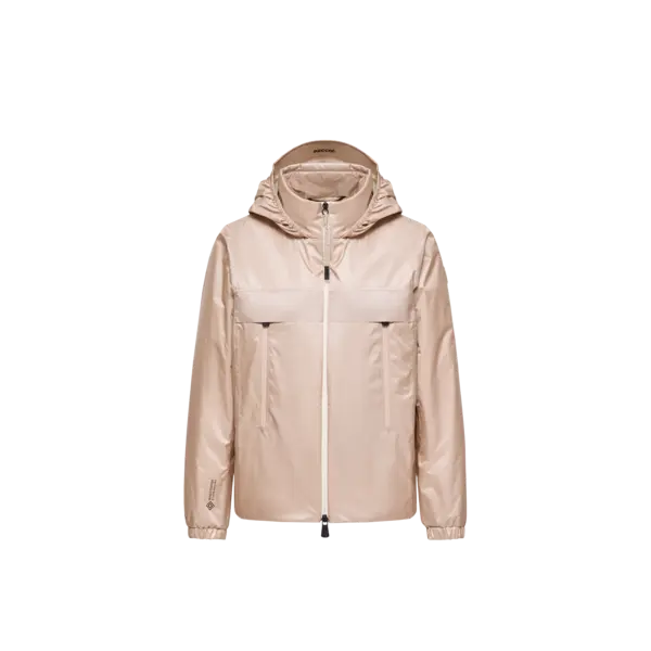 Moncler Fergana Windstopper Hooded Short Down Jacket - Pink