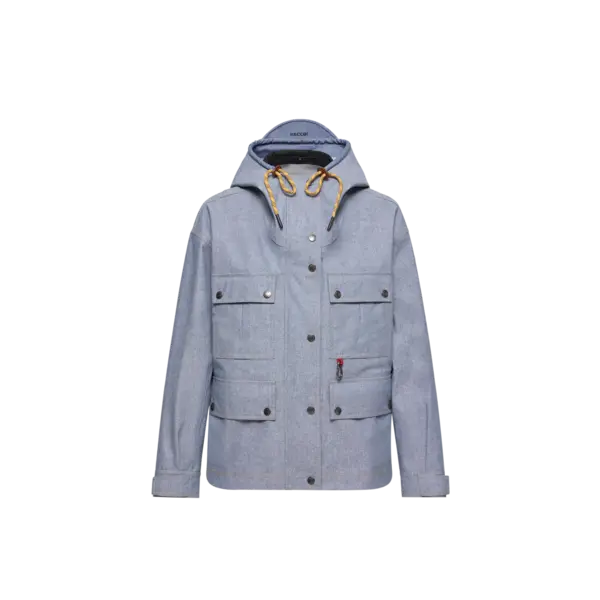 Moncler Beziers Chambray Field Jacket - Blue