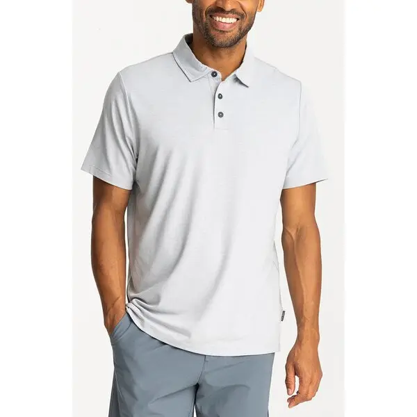 FREE FLY Flex Polo Ii - Heather Aspen Grey