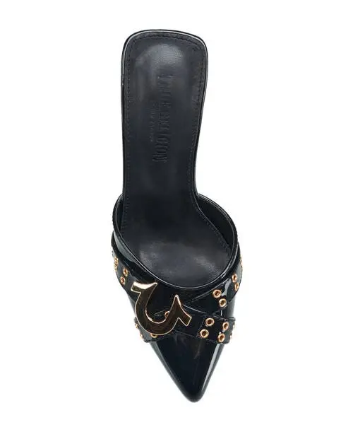 True Religion Metal Logo Heel - Black