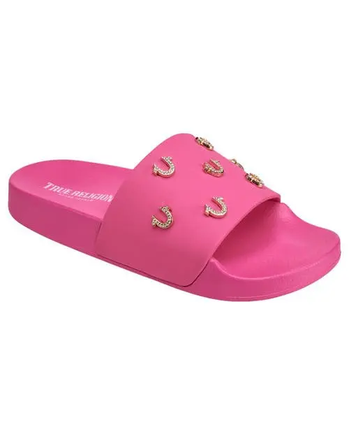 True Religion Kash Pool Slide - Pink