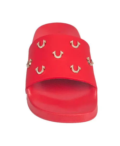 True Religion Kash Pool Slide - Red